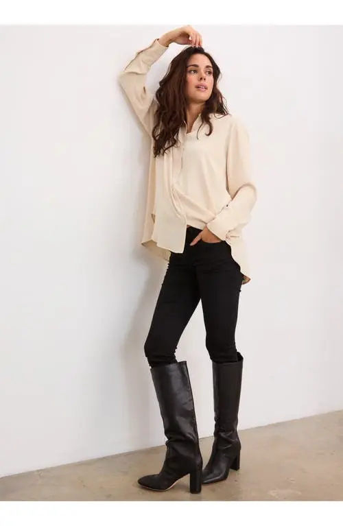 Hatch Collection Slim Maternity Jean - Jet Black