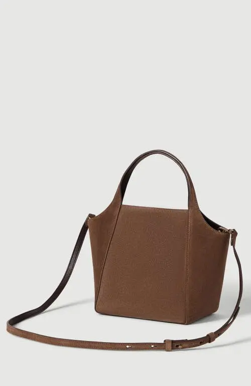 Brunello Cucinelli Sartorial Small Bucket Bag In Suede