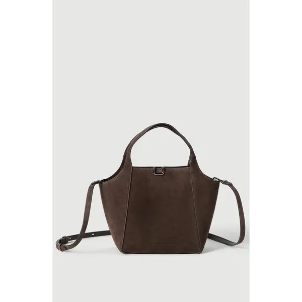 Brunello Cucinelli Suede Bucket Bag - Espresso