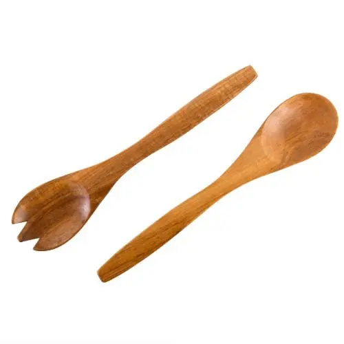 GIBSON HOME Sherwood Salad Bowl With Matching Serving Spoon & Fork