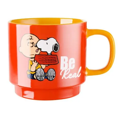 PEANUTS Snoopy Stackable Stoneware Mug Set With Rack