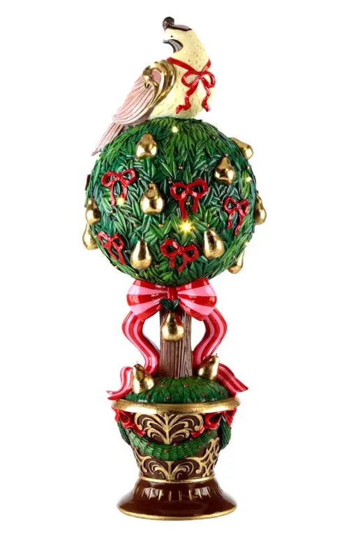 MARK ROBERTS Partridge In A Pear Tree Topiary - Green