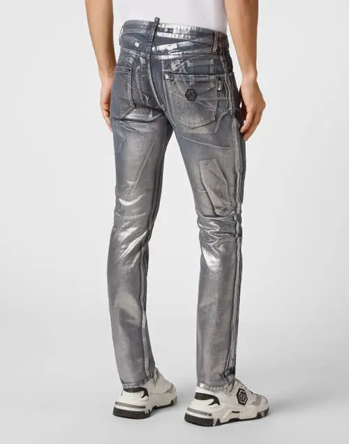 Philipp Plein Super Straight Fit Denim Trousers