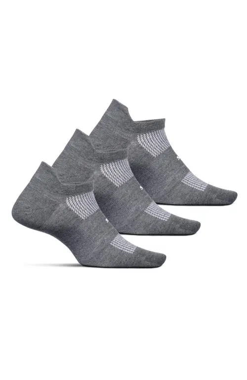 FEETURES High Performance Ultra Light Ankle Sock - Ash Gray