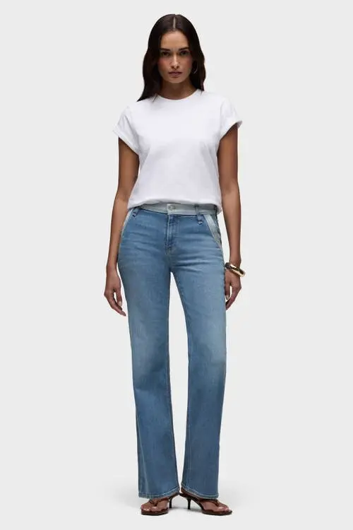 Hudson Jeans Rosie Trouser Wide Leg - Skyline