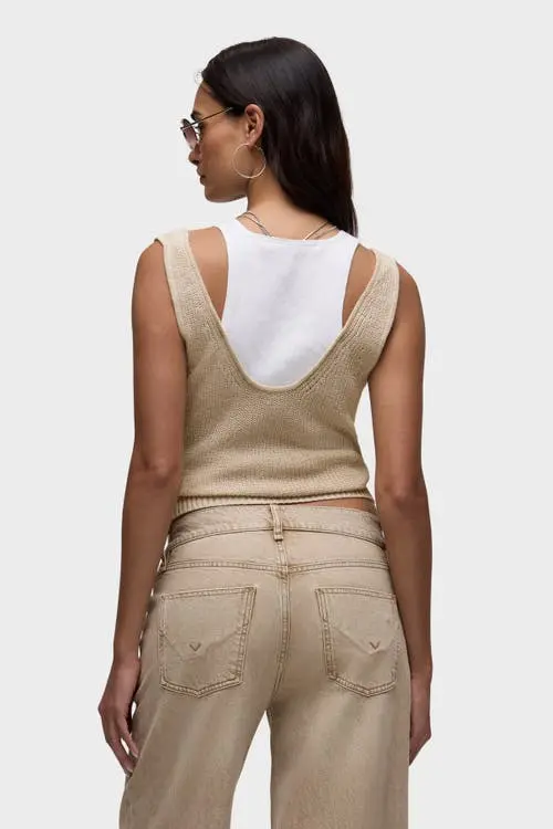Hudson Jeans Layered Sweater Tank