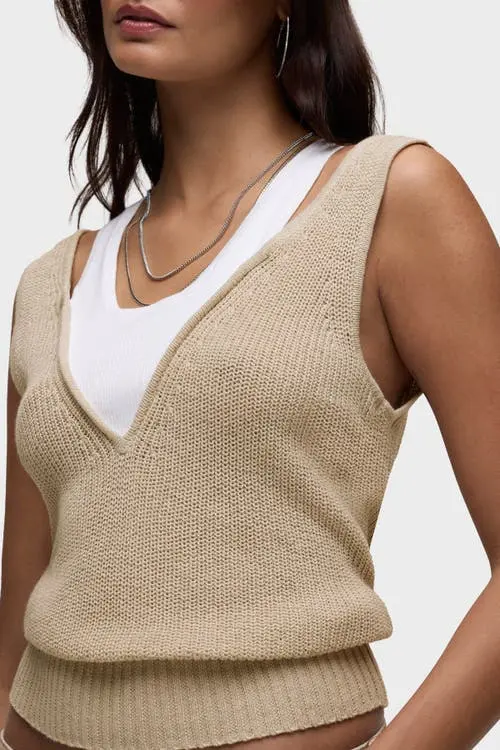 Hudson Jeans Layered Sweater Tank