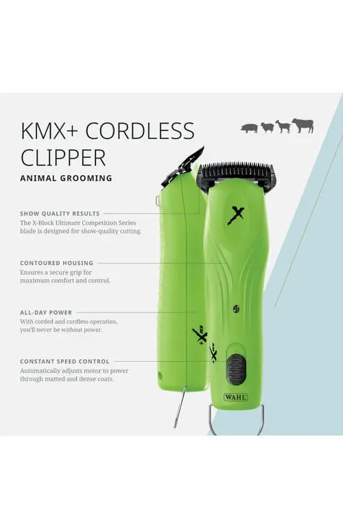 WAHL Corded And Cordless Animal Grooming Clipper For Fitting And Show Preparation
