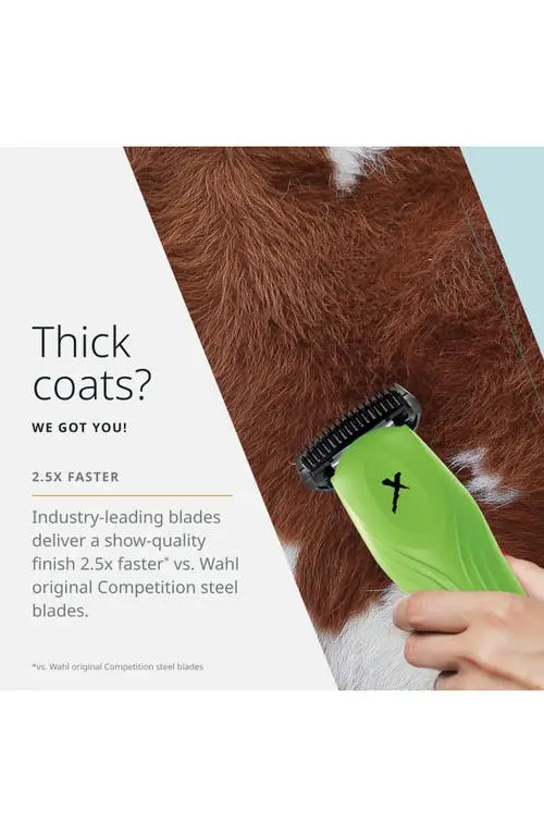 WAHL Corded And Cordless Animal Grooming Clipper For Fitting And Show Preparation