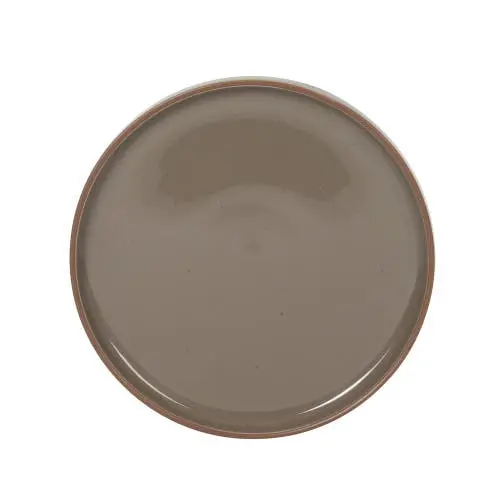GIBSON ELITE Northrock 12-piece Stoneware Plates And Bowls Dinnerware Set - Brown
