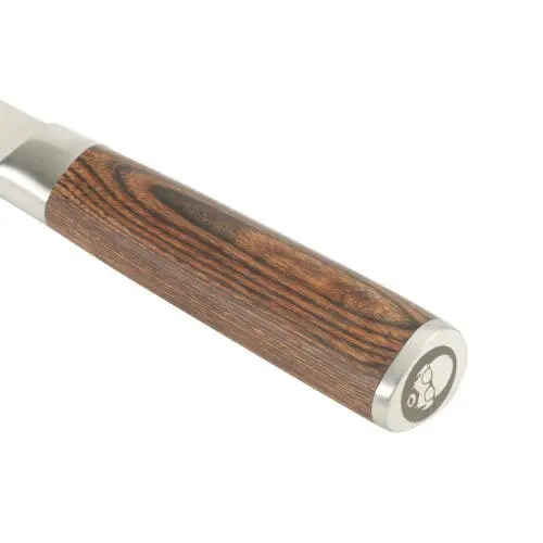 BABISH Clef Chef And Cleaver Hybrid Knife With Pakka Wood Handle - Dark Brown