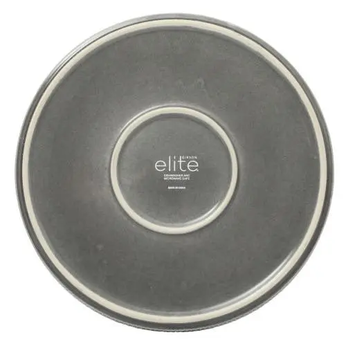 GIBSON ELITE Solana Coast 12-piece Reactive Glaze Embossed Stoneware Dinnerware Set - Black