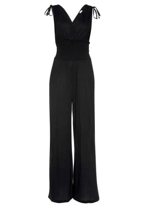 LASCANA Wide Leg Jumpsuit With Tie Detail