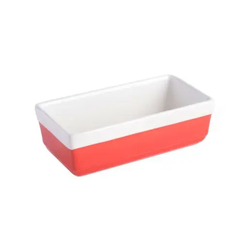 MARTHA STEWART 3-piece Stoneware Baker Set - Red