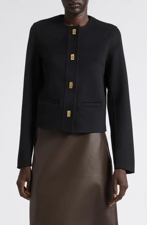 FERRAGAMO Wool & Cashmere Jacket - Nero