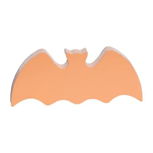TRANSPAC Halloween Glitter Bat Block Decoration