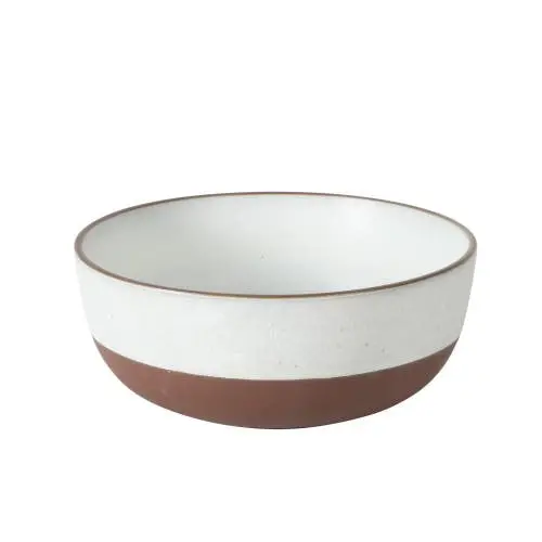 GIBSON ELITE William Crest 4-piece Reactive Glaze Stoneware Nesting Mixing Bowl Set - White