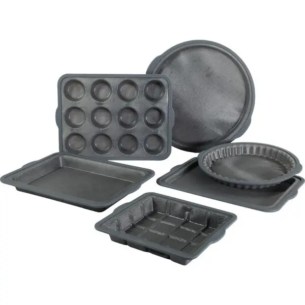 CALPHALON Omni 6-piece Silicone Fiberglass Ultra Air Flow Bakeware Set - Black