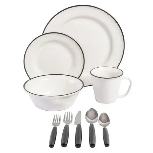 GIBSON HOME 95-piece Complete Kitchen Set With Cookware, Dinnerware