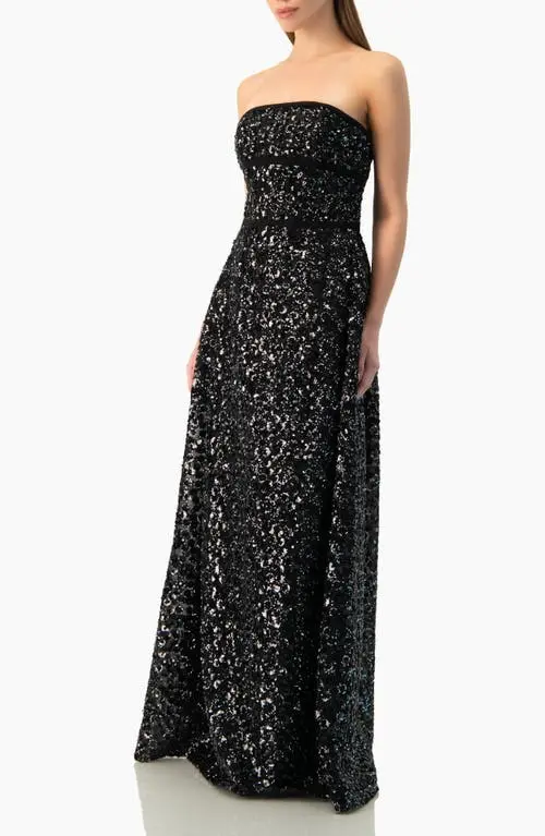 IVONNE Strapless Sequin A-line Ballgown