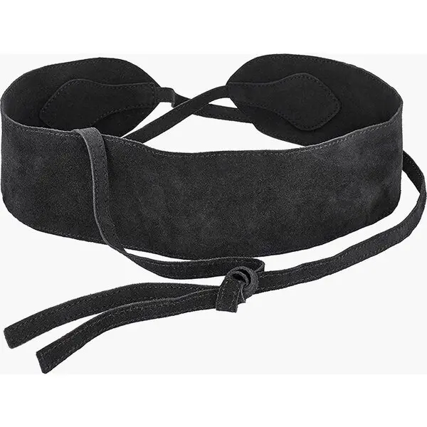 LASCANA Wide Suede Belt - Black