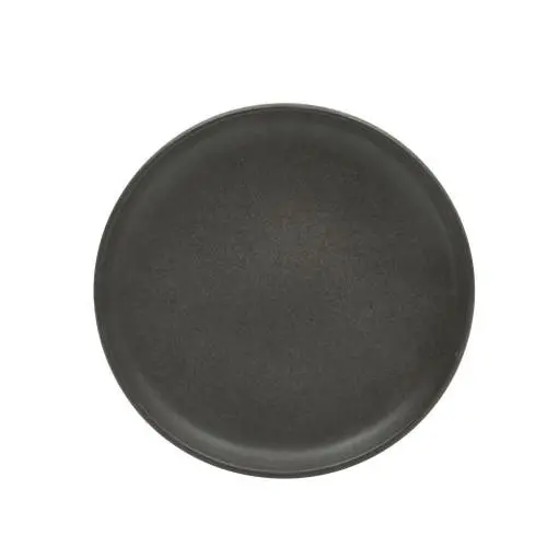 GIBSON ELITE Pasco 12-piece Reactive Glaze Stoneware Dinnerware Set - Matte Black