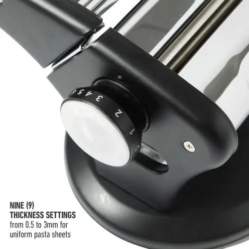 CALPHALON Aero Manual Pasta Maker With Spaghetti And Fettuccini Rollers