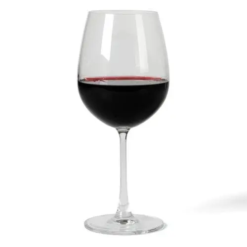 MARTHA STEWART Vivica Stemmed Wine Glasses - Red