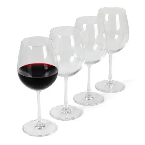 MARTHA STEWART Vivica Stemmed Wine Glasses - Red