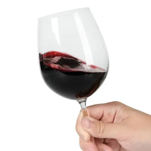 MARTHA STEWART Vivica Stemmed Wine Glasses - Red