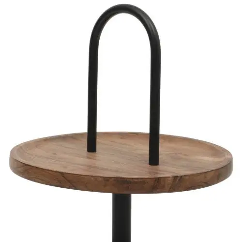 GIBSON HOME Gracious Dining Round Acacia Wood Charcuterie Tray