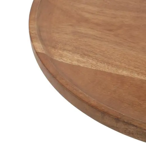 GIBSON HOME Gracious Dining Round Acacia Wood Charcuterie Tray