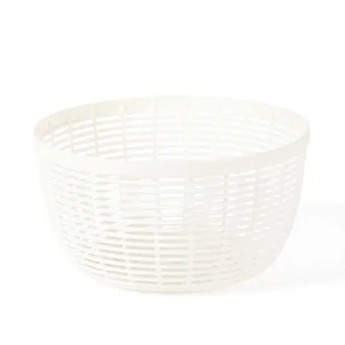 CALPHALON Aero 6.3 Qt Stainless Steel Salad Spinner With Strainer And Storage Lid