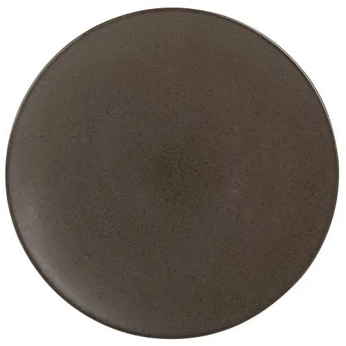 GIBSON ELITE Capetown Reactive Glaze Round Stoneware Dinnerware, Black, Yellow