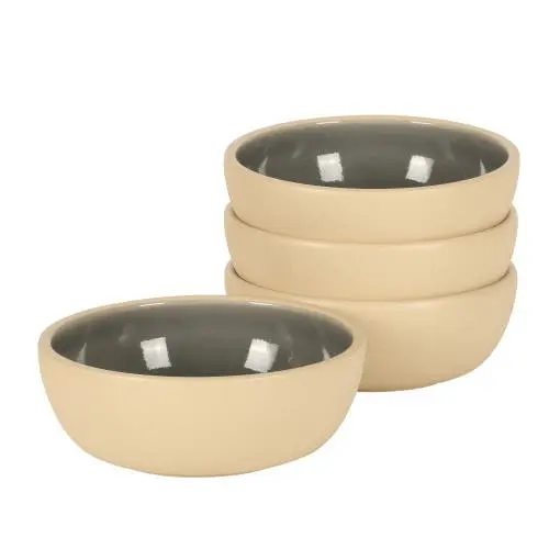 GIBSON ELITE Port Gaia 4-piece Reactive Glaze Stoneware Cereal Bowl Set