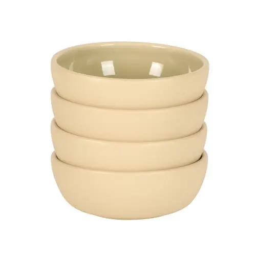 GIBSON ELITE Port Gaia 4-piece Reactive Glaze Stoneware Cereal Bowl Set - Olive