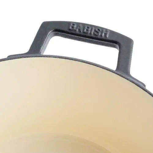 BABISH Matte Enamel Round Cast Iron Dutch Oven With Lid