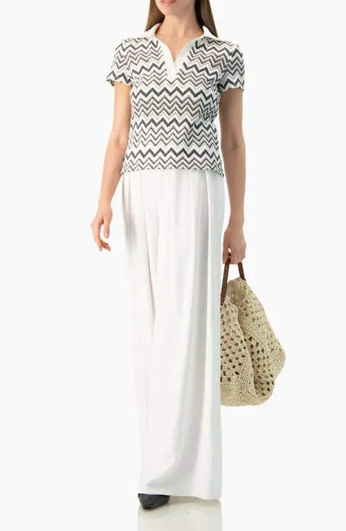 IVONNE High-rise Wide-leg Palazzo Trousers