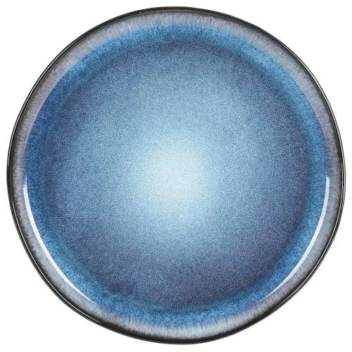 GIBSON ELITE Soho Lounge 12-piece Reactive Glaze Dinnerware Set - Black