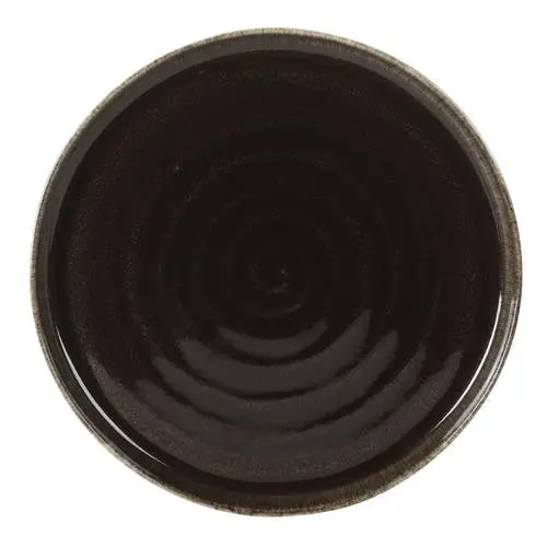 GIBSON ELITE Eclipse Swirls 12-piece Reactive Glaze Stoneware Dinnerware Set - Brown