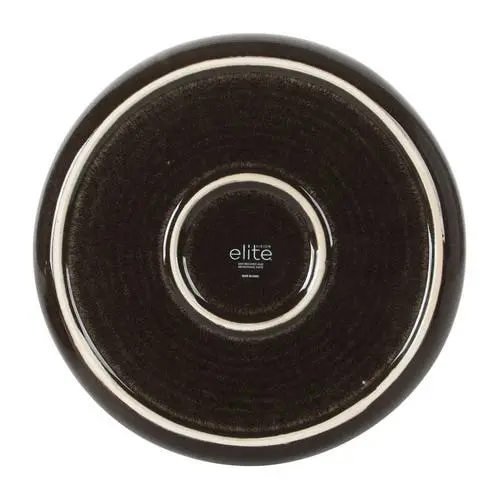 GIBSON ELITE Eclipse Swirls 12-piece Reactive Glaze Stoneware Dinnerware Set - Brown