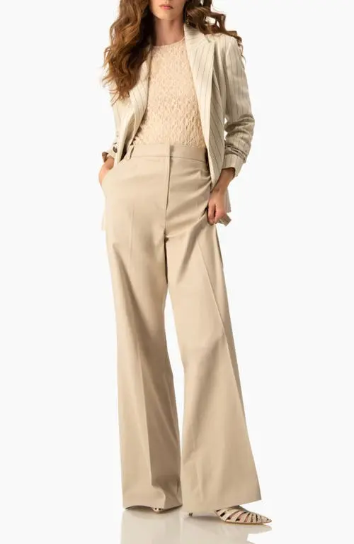 IVONNE Wide-leg Flare High-waist Tailored Pants