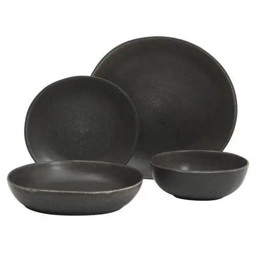 GIBSON ELITE Zion Mist 16-piece Reactive Glaze Stoneware Dinnerware Set