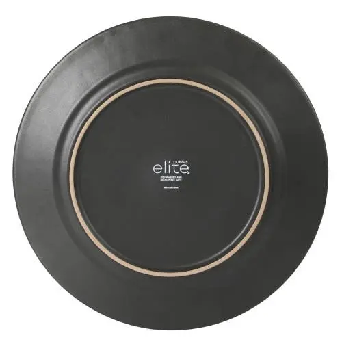 GIBSON ELITE Winchester Way 12-piece Plates And Double Bowls Stoneware Dinnerware Set
