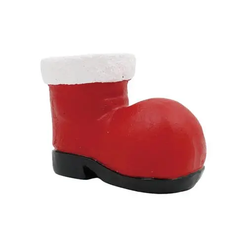 TRANSPAC Resin Santa Boot Container Decorative Object For Christmas