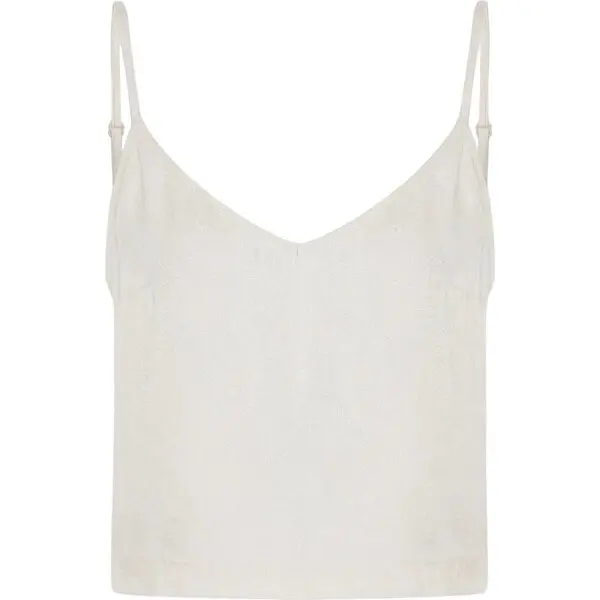 PCFG Strappy V-neck Camisole Top - Beige