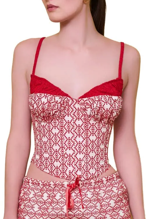 PCFG Embroidered Bodice Corset Top