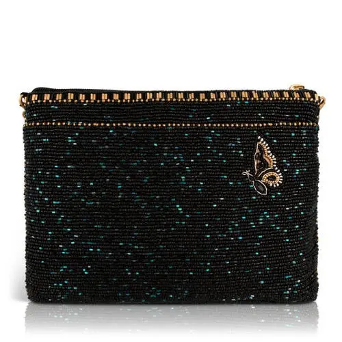 MARY FRANCES ACCESSORIES Beaded Poodle Mini Handbag