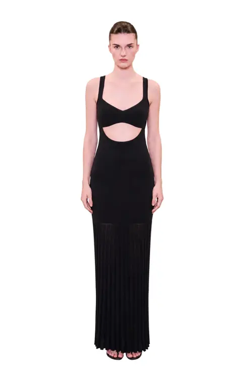 PCFG Daydreamers Pleated Knit Maxi Dress