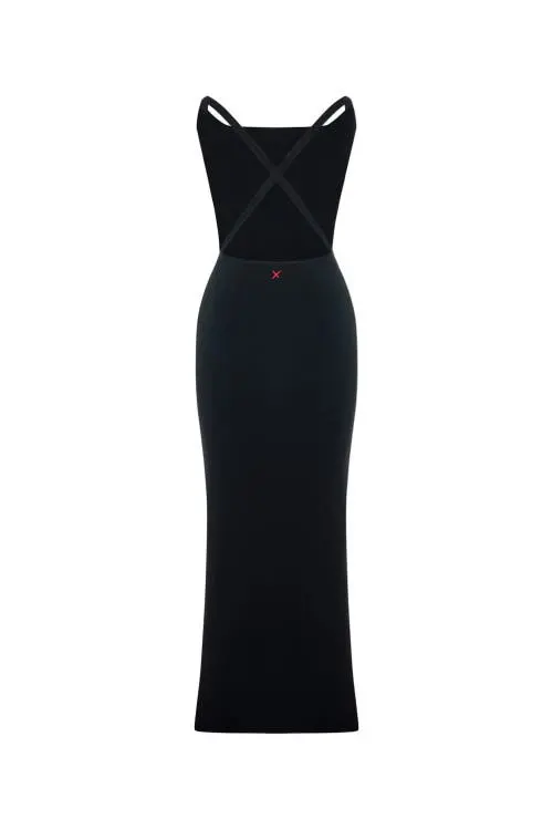 PCFG Daydreamers Cross Back Knit Maxi Dress